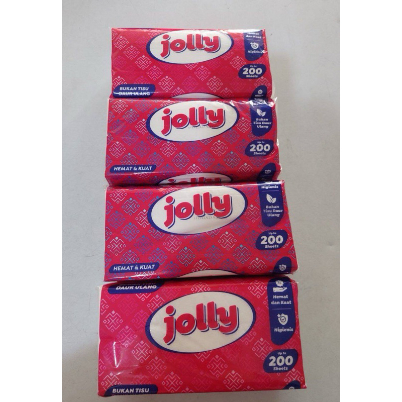 Jolly Tissue 200 SHEETS/2Ply | Shopee Philippines