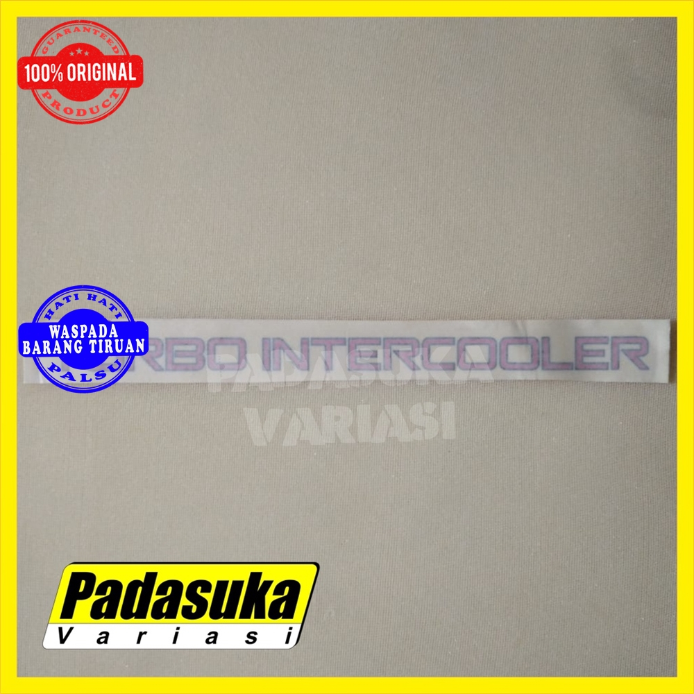 Original Turbo Intercooler Intercoller Sticker Original Front Canter ...