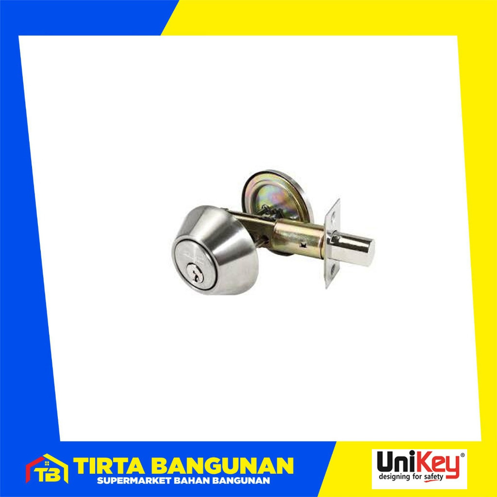 Unikey DEAD LOCK DL 1 219 KC STAINLESS SUS304/ ADDITIONAL DOOR LOCK ...