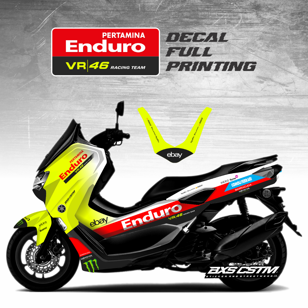 Decal FULL YAMAHA NMAX LIVERY PERTAMINA ENDUR0O VR46 RACING TEAM MOTOGP ...