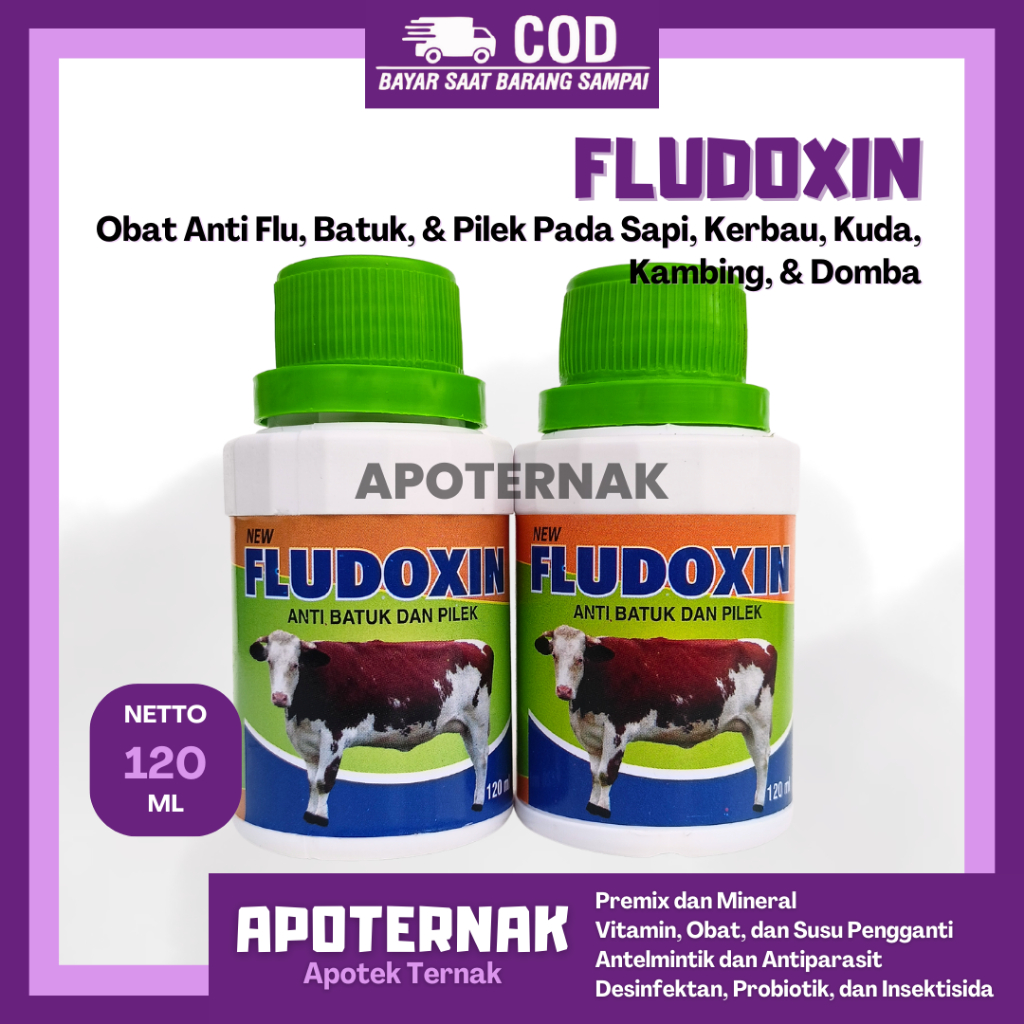 Fludoxin Cough medicine for goats and cows | Shopee Philippines