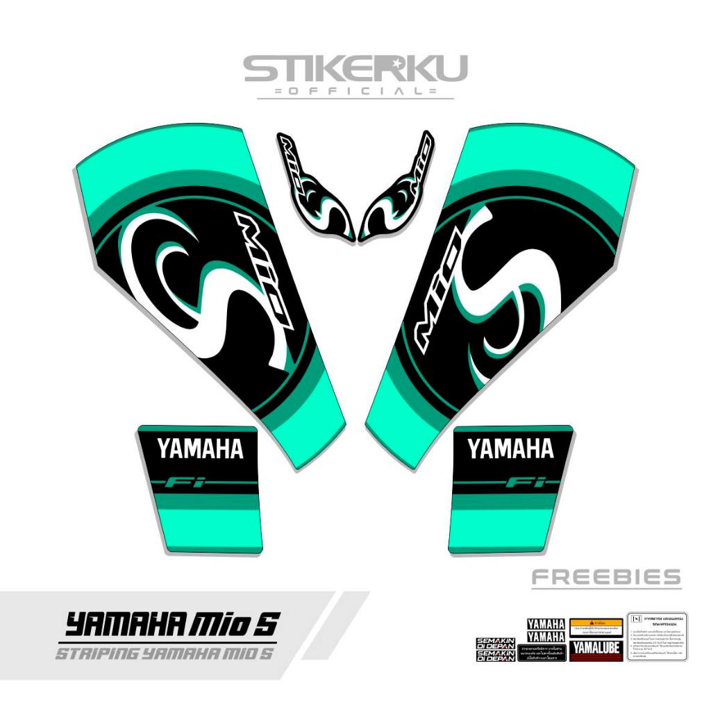 Mio S STRIPING / MOTIF 6 / MIO S 125 STICKER / MIO S BLUECORE SET ...