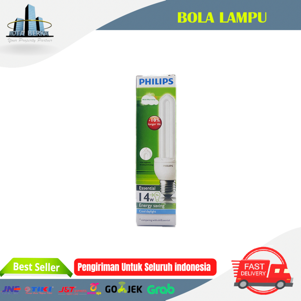 Philips Lamp/ PHILIPS ESSENTIAL 14W Energy Saving Light Bulb | Shopee ...