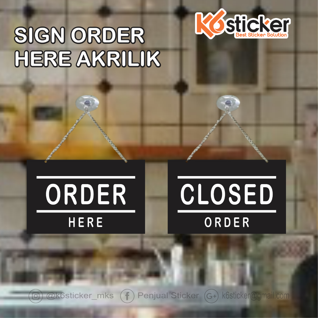 Sign BOARD ORDER HERE / CLOSED ORDER | Signage ORDERS PAY HERE / CLOSED ...
