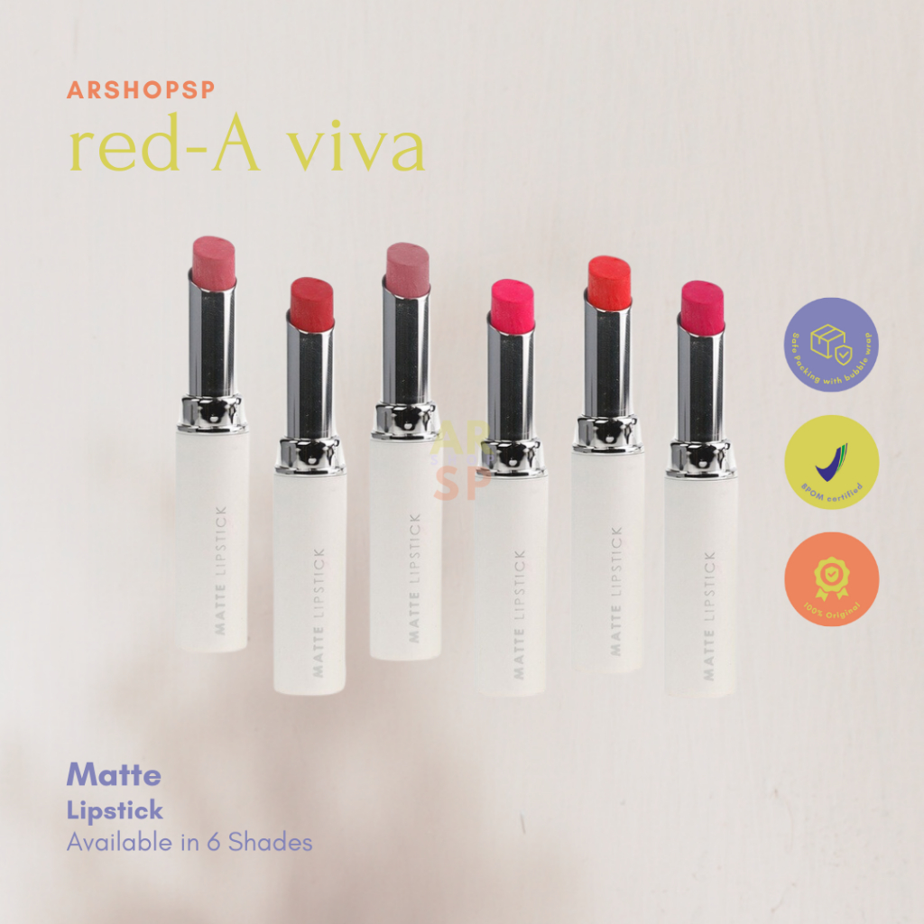 Arshopsp | Red-A Matte Lipstick (with Vit E, UV FILTER & Aloe Vera ...