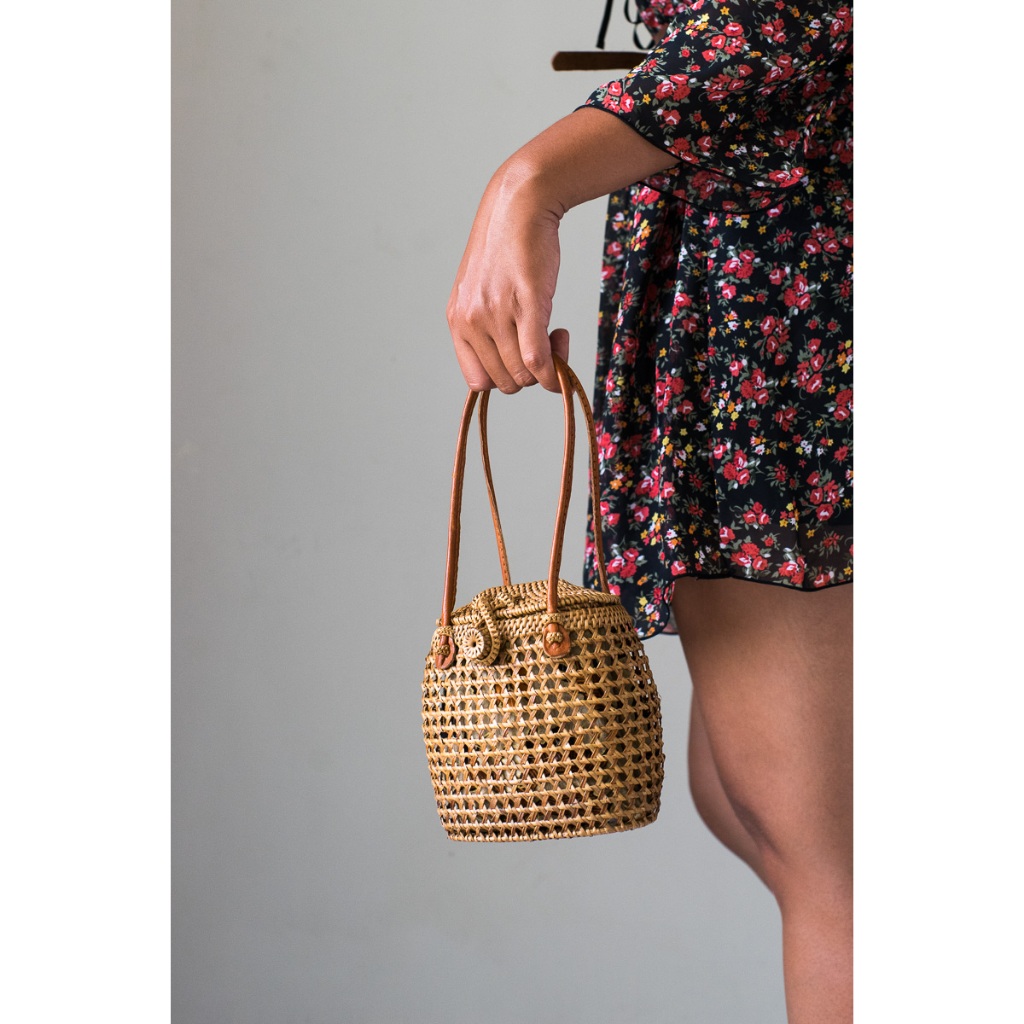 Bali Rattan Round handbag Rattan Round handbag | Shopee Philippines