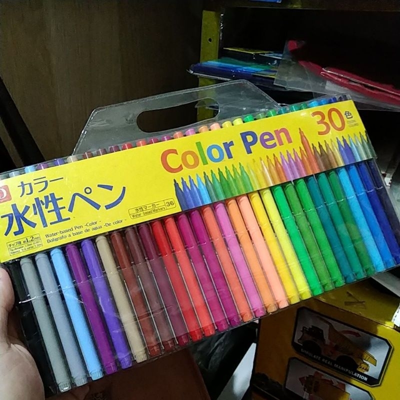 Daiso Color Pen 30Pc Children's Coloring Markers Tc-0774 | Shopee ...