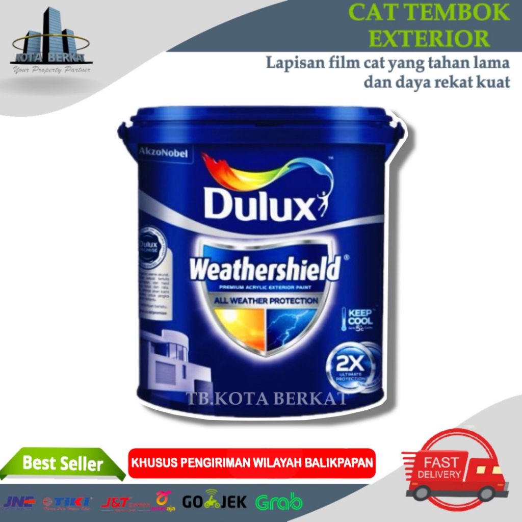 Dulux WEATHERSHIELD DUALSHIELD / 2.5L EXTERIOR WALL PAINT | Shopee ...