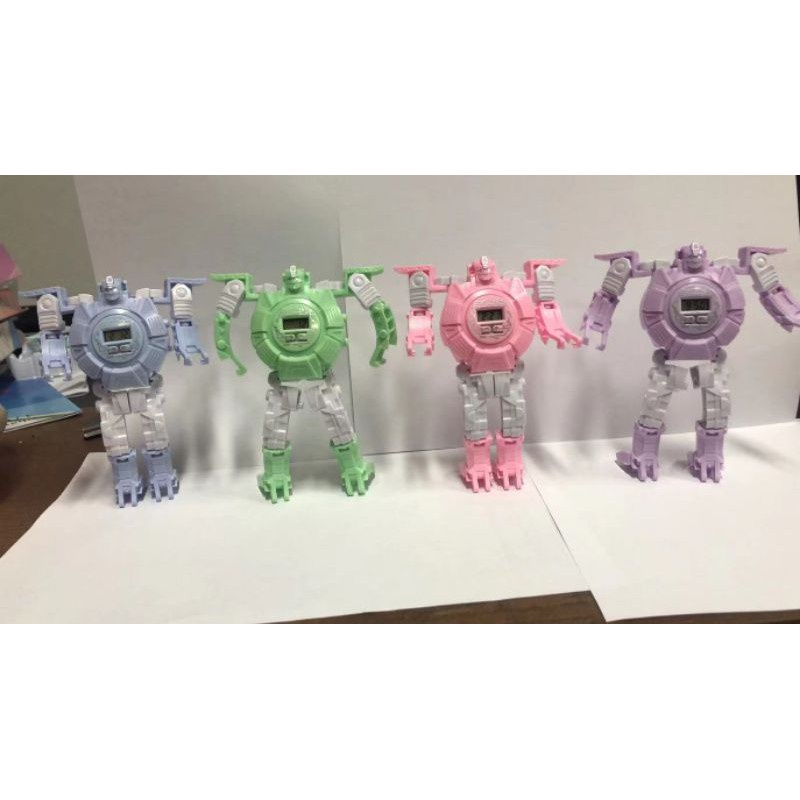 Jaya Toy NEW ROBOT WATCH children transformer deformation | Shopee ...