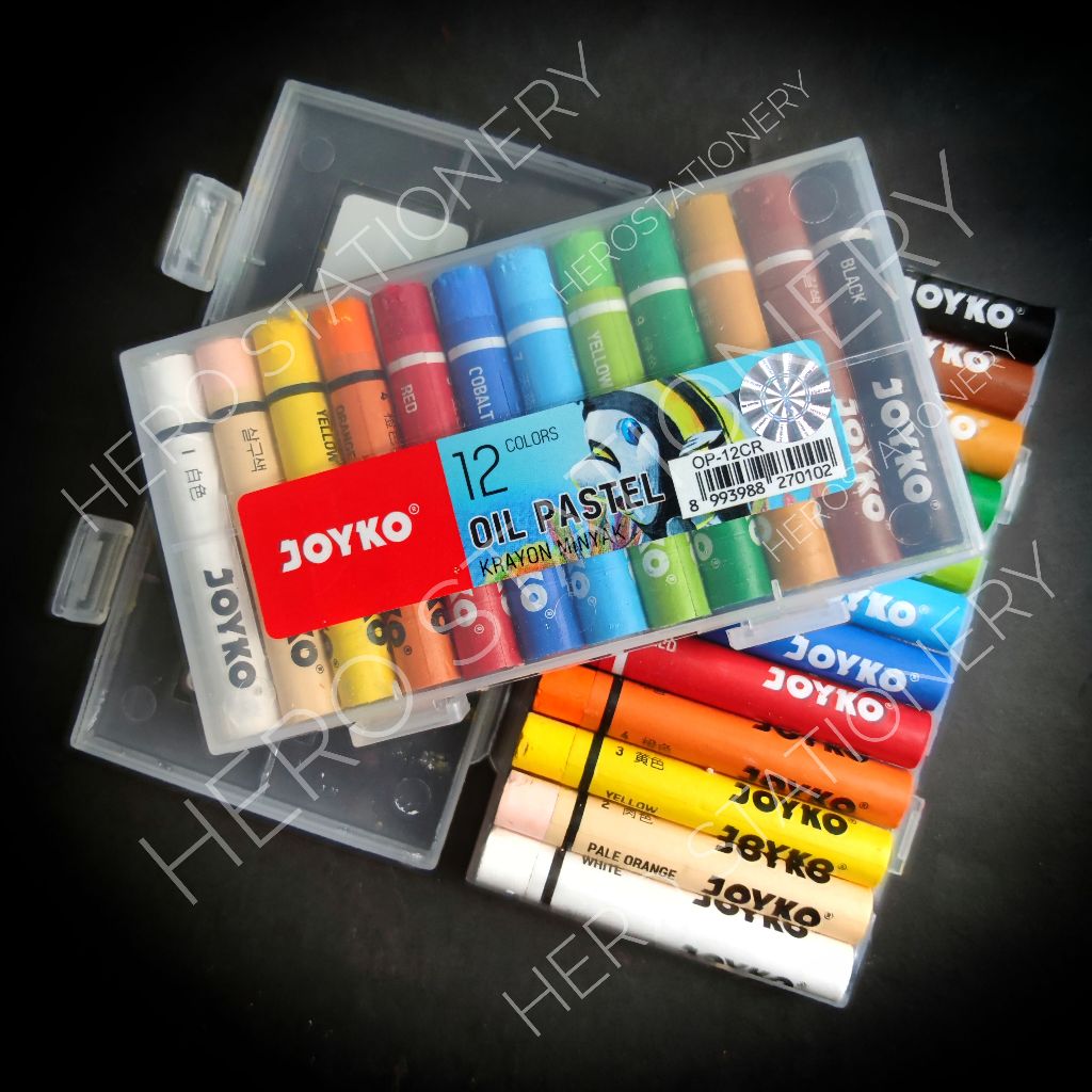 Joyko 12 color oil pastel crayon OP-12CR | Shopee Philippines