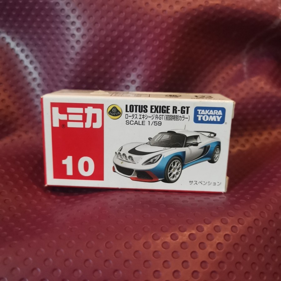 PUTIH Takara Tomy Tomica Regular Lotus Exige R GT No. 10 Blue White ...