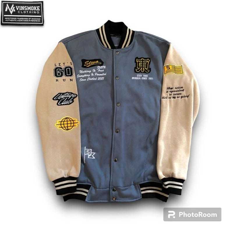 Best varsity baseball Jacket varsity Jacket 280gsm Thick | Shopee ...