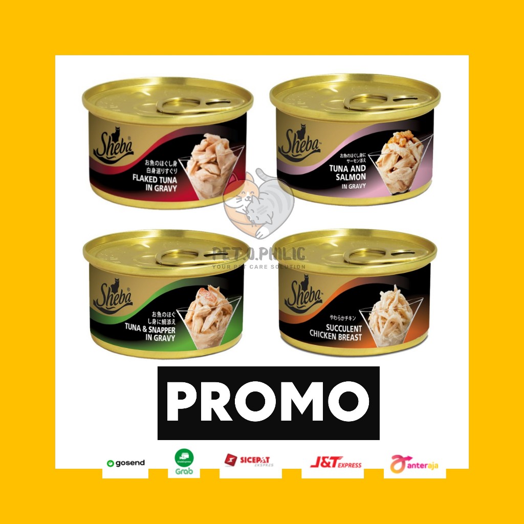 Sheba Wet Cat Food Can 85 gr | Shopee Philippines