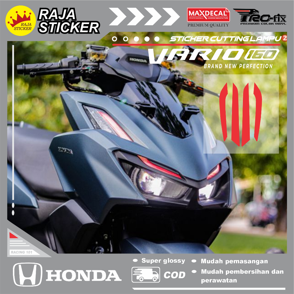 Vario 160 New Eyebrow Sticker/Vario New 160 Eyebrow Sticker/Plain ...