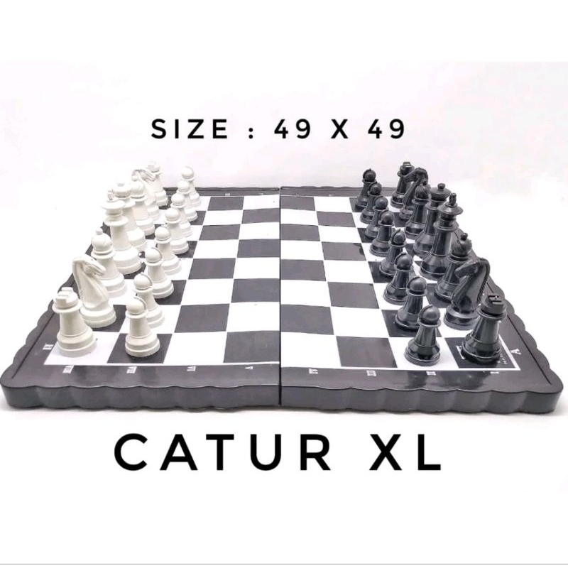 Large XL Plastic Folding Chess Board | Shopee Philippines