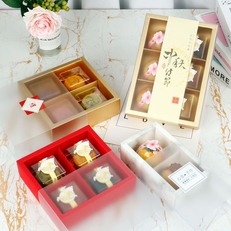 Mooncake box Hampers box Chinese New Year Eid gift box 2/4/6 ...