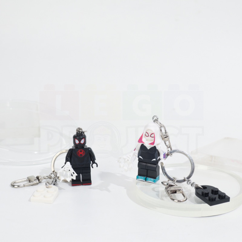 GANTUNGAN Lego KEYCHAIN Spiderman Series/LEGO Couple Spiderman Miles ...