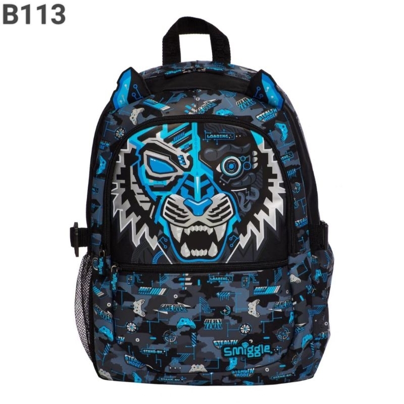 Smiggle Tiger black Backpack/ Elementary School Boy Backpack | Shopee ...