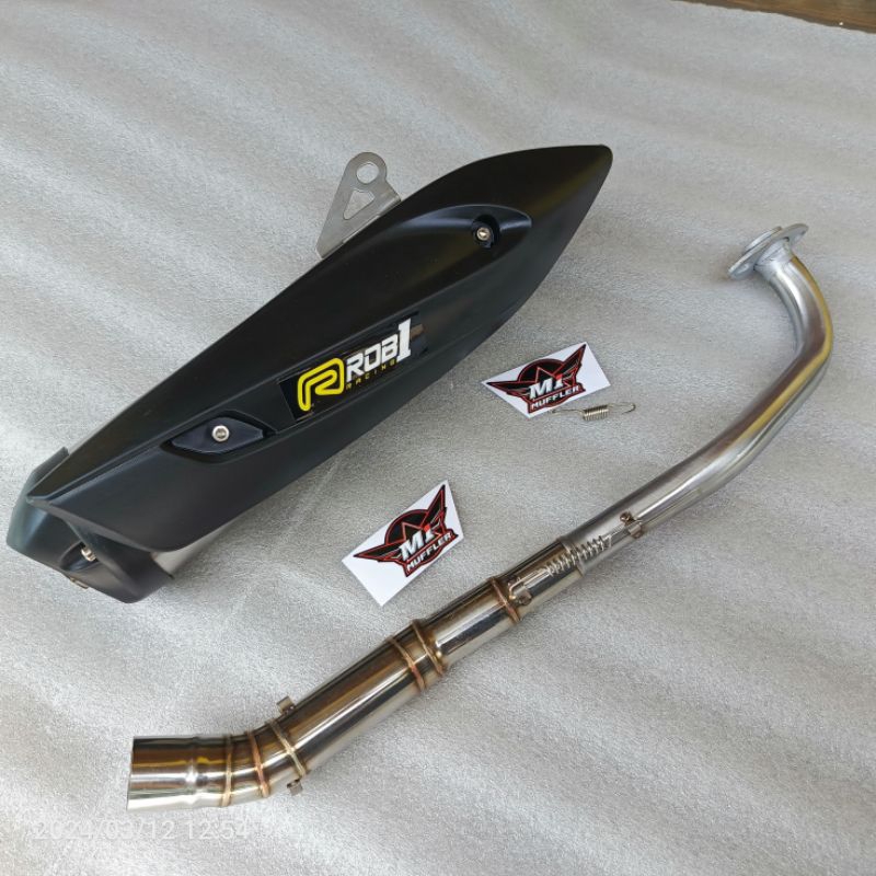 Bass Cool Exhaust ROB1 inlet 38mm Nmax Aerox Pcx Lexi Vario | Shopee ...