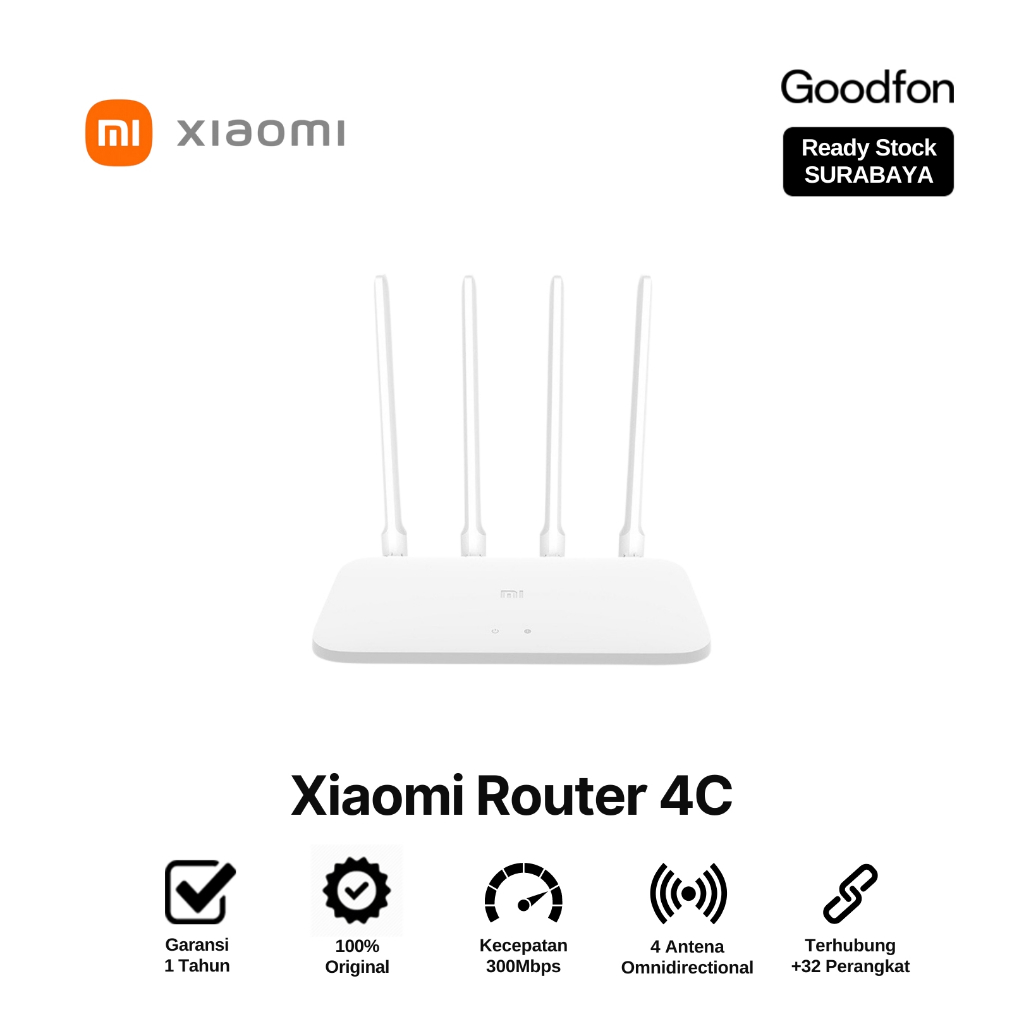 Xiaomi Mi Router 4C Smart Modem WiFi Wireless 300Mbps | Shopee Philippines