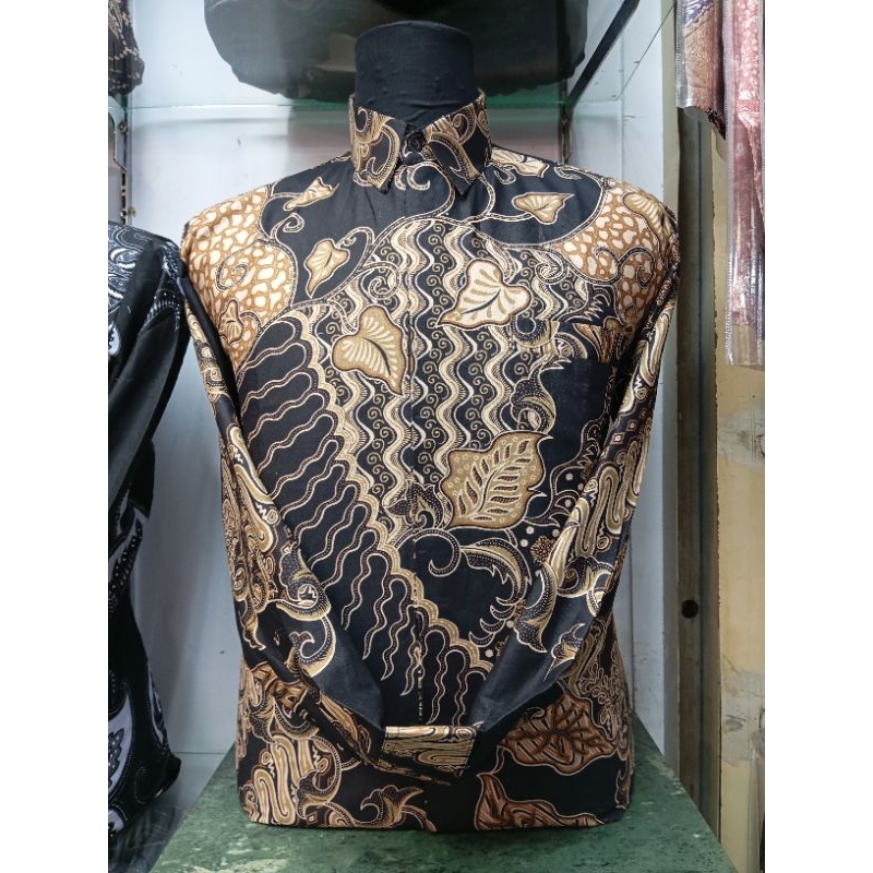 KATUN Baguslah solo cotton long sleeve men's batik with furring latest ...