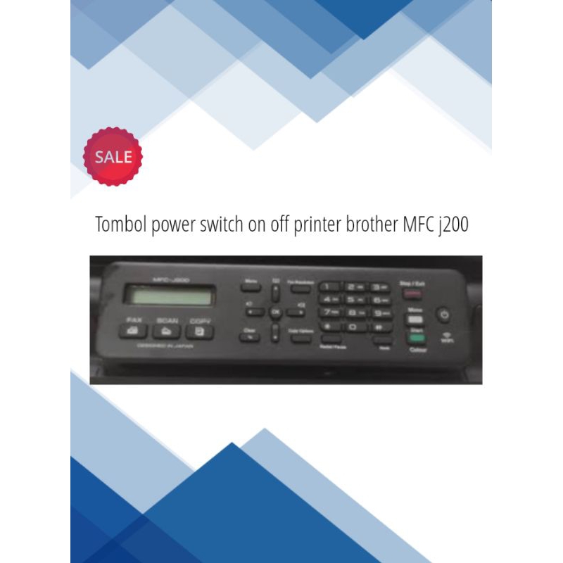 TOMBOL Brother MFC j200 printer power switch on off Button | Shopee ...