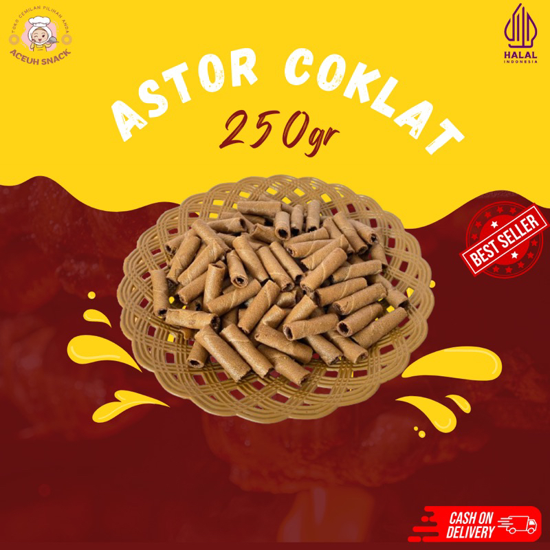 Astor mini wafer stick Chocolate Flavor Snack 250 gr | Shopee Philippines