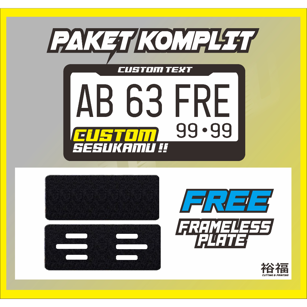 Japanese Acrylic Number Plate / US / JDM Custom Frame + Plate / PNP ALL ...