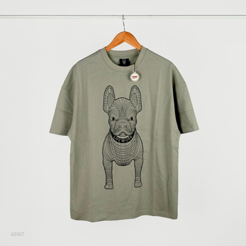 Lifework Tshirt Big Radog Black Logo Sage Green Tee Artwork Shirt ...