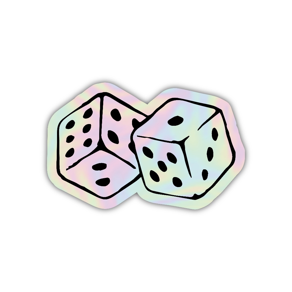Dice sticker, unit hologram sticker - Z057 | Shopee Philippines