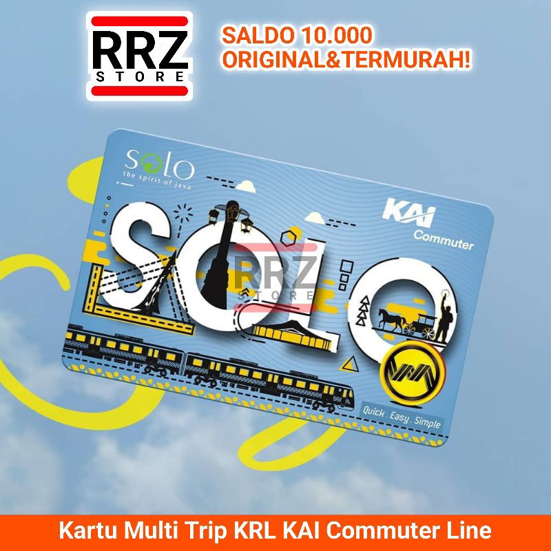 Krl Commuter Line Multi Trip Card Solo City Edition | Shopee Philippines