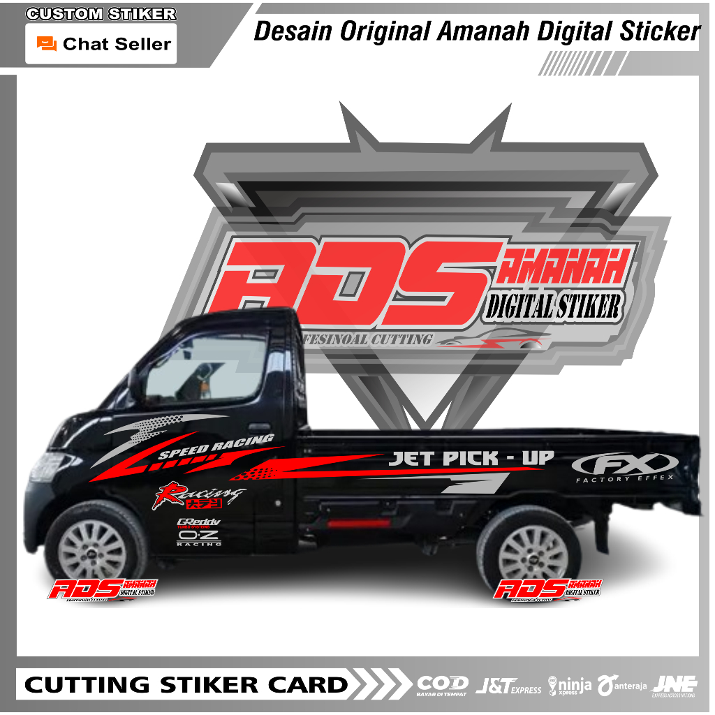 Cutting sticker for GRAND MAX pick up car, side body list sticker with ...