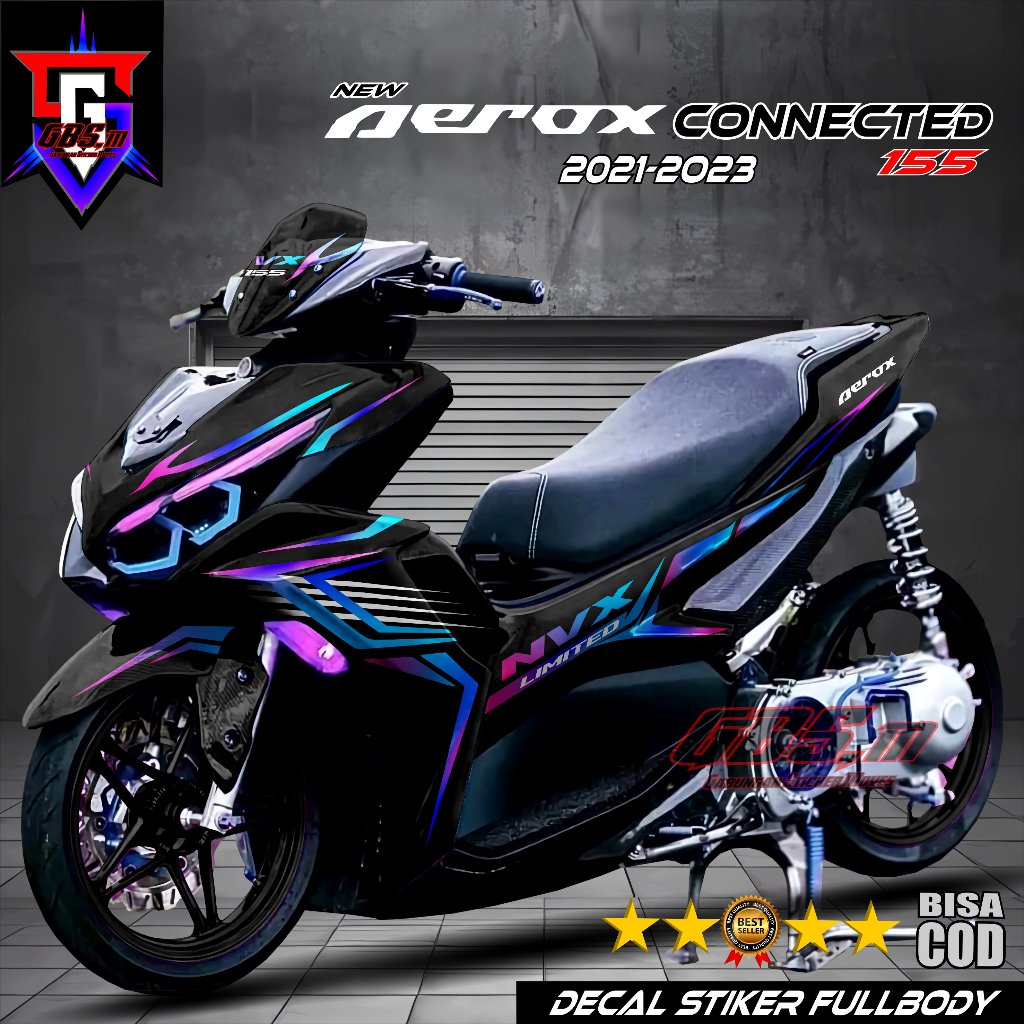 Full Body Aerox Sticker Decal All New Aerox 155 Connected 2021 2024 ...