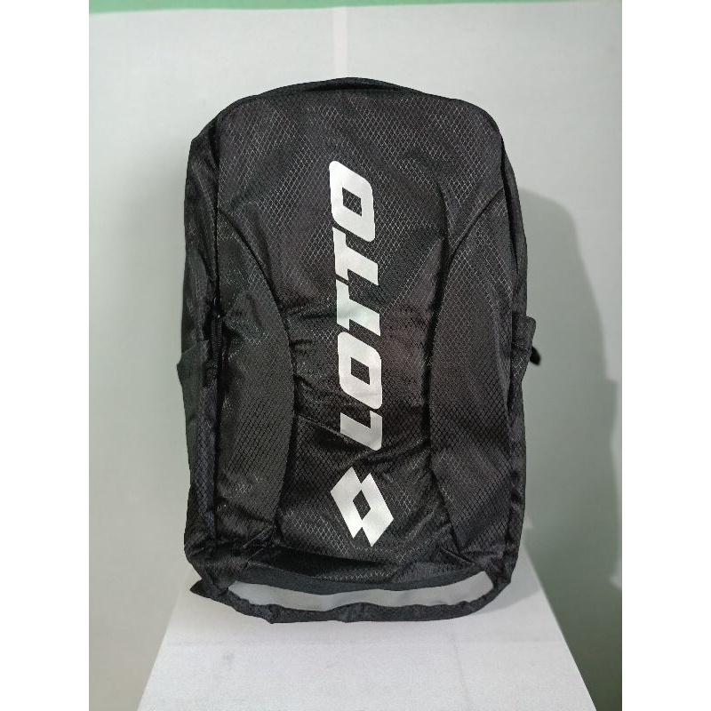 Lotto Aru Backpack Black | Shopee Philippines