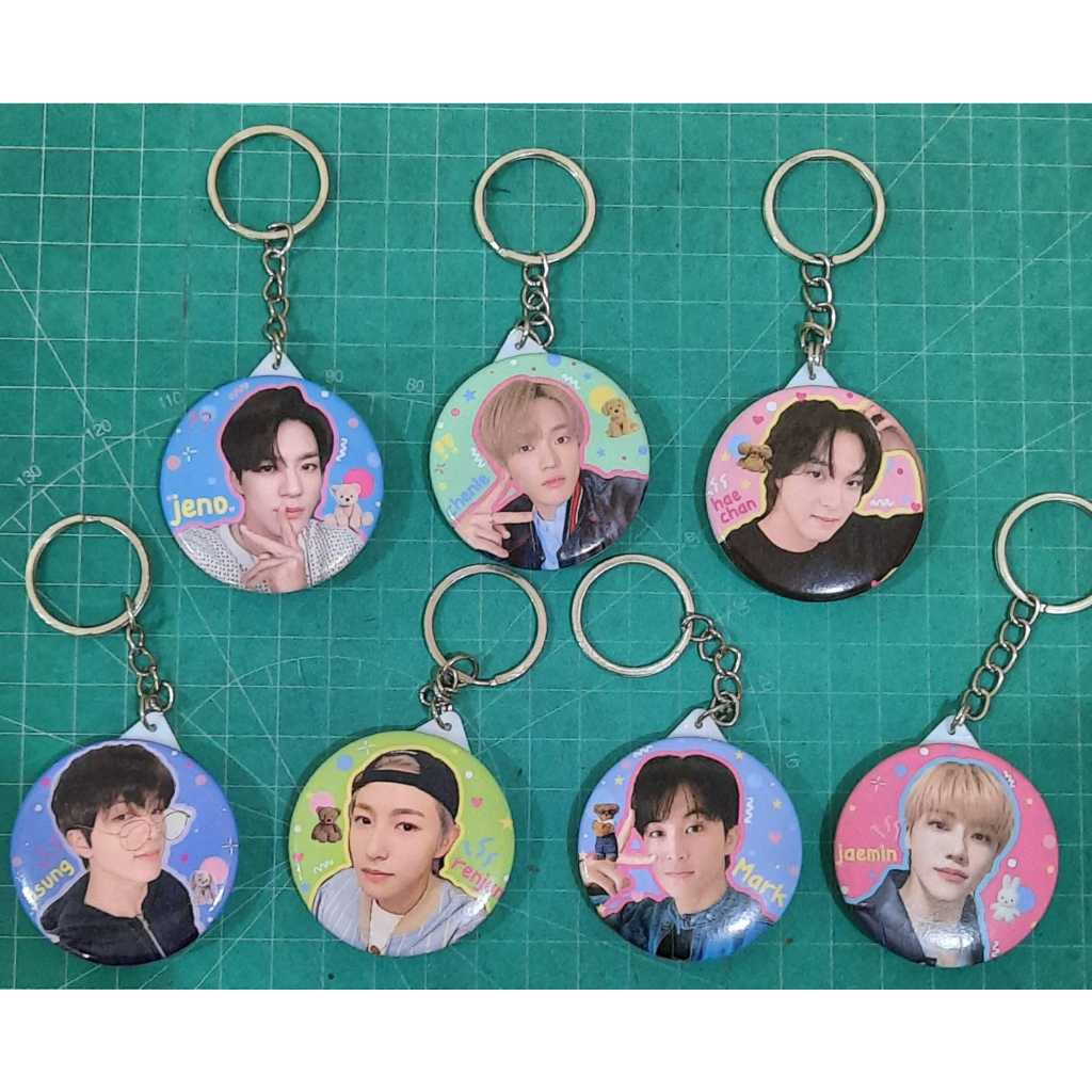GANTUNGAN CUSTOM Freebies KPOP NCT Dream Keychain, NCT Dream safety Pin ...
