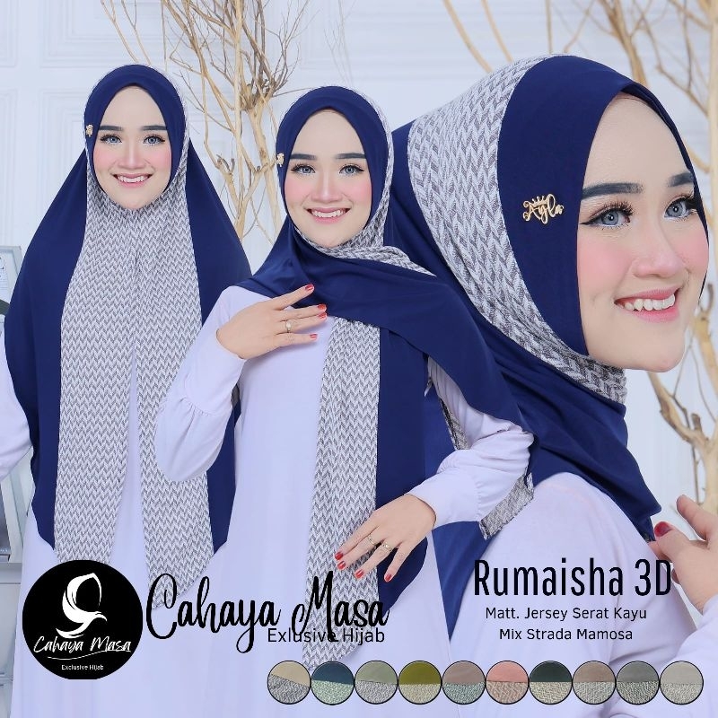 Rumaisha-instant Triangle Hijab Non Pet Malay Jersey Mix Mamosa by ...