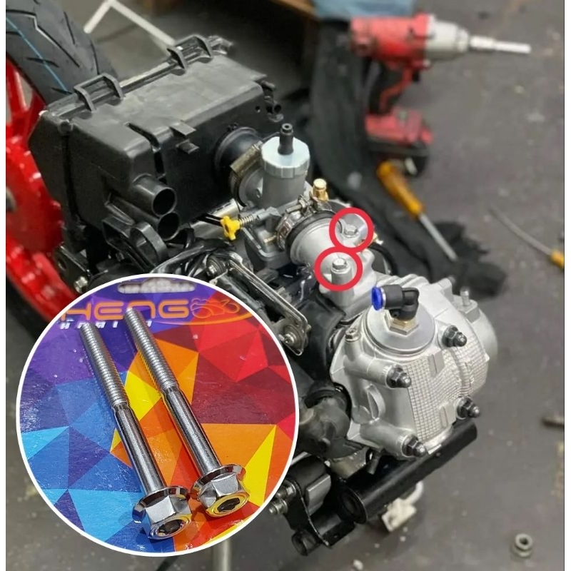 Mio stainless intake manifold bolt 2 keys | Shopee Philippines