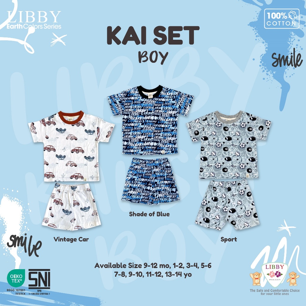 KATUN Libby Boy's Suit Oversized Cotton T-shirt Age 9 months - 14 years (1 Stel) Kai Set Boy ...