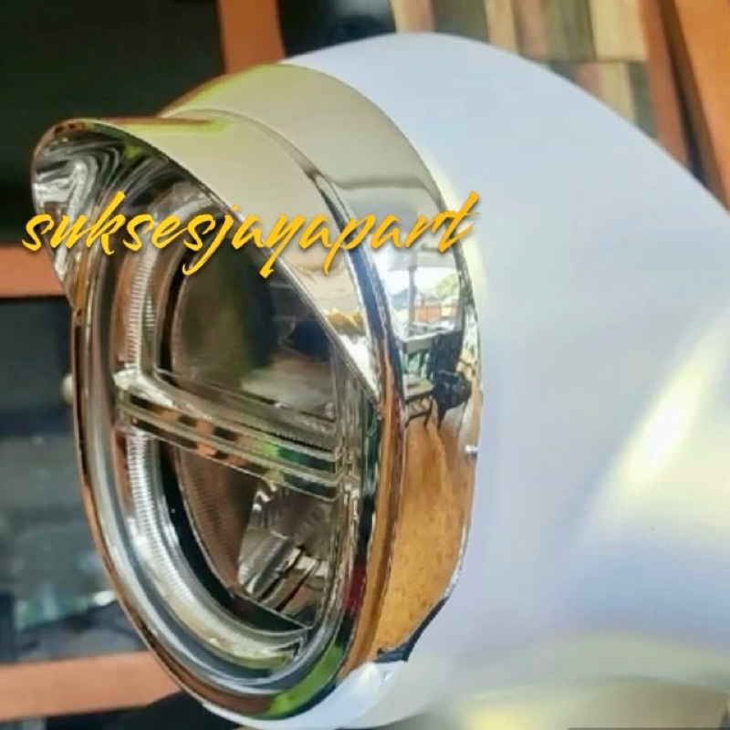 Fazzio chrome pnp headlight ring cap | Shopee Philippines