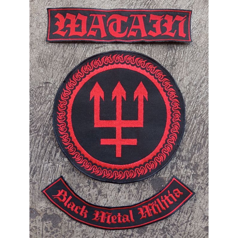 Backpatch watain trident set (red) | Shopee Philippines