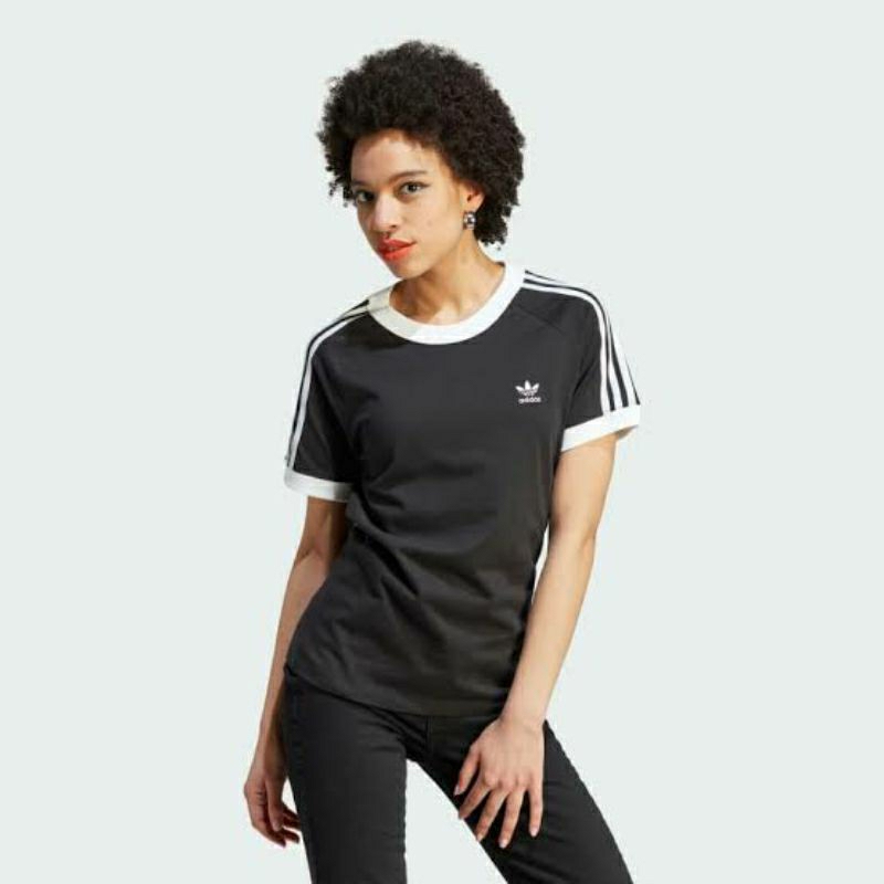 Adidas ADICOLOR CLASSICS SLIM 3-STRIPES TEE IK4051 | Shopee Philippines