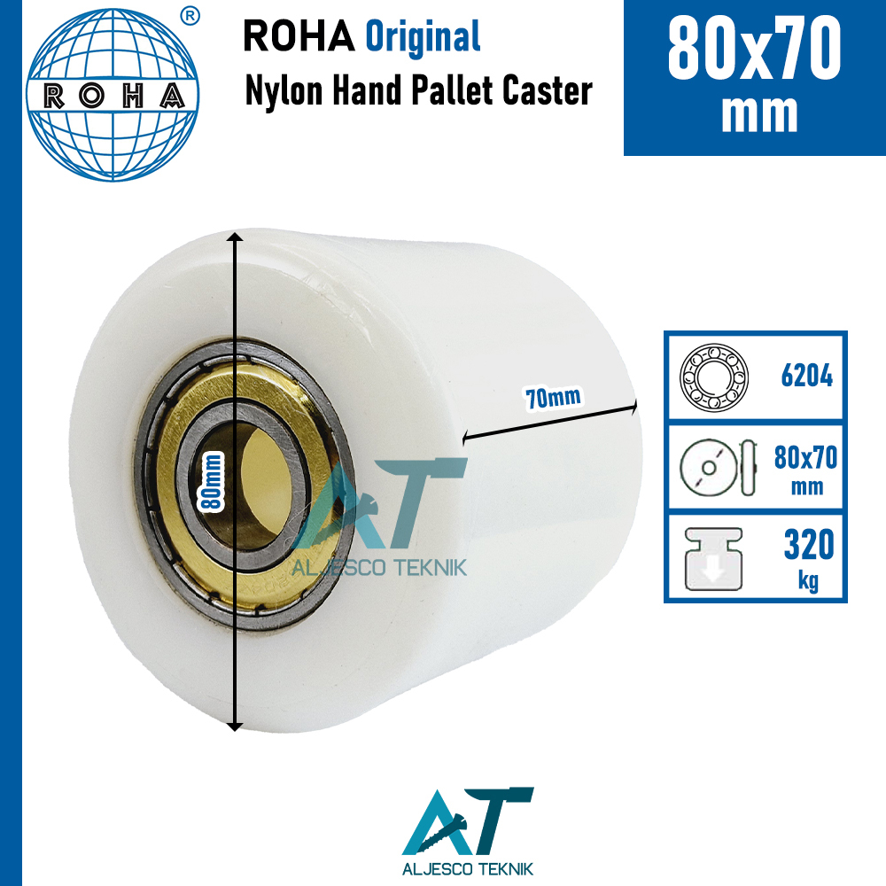 Pallet HAND PALLET WHEELS 80 X 70 MM NYLON | Shopee Philippines