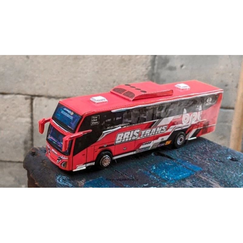 Miniature Bus BRIS TRANS Jet Bus 5 Newest 1/50 Papercraft | Shopee ...