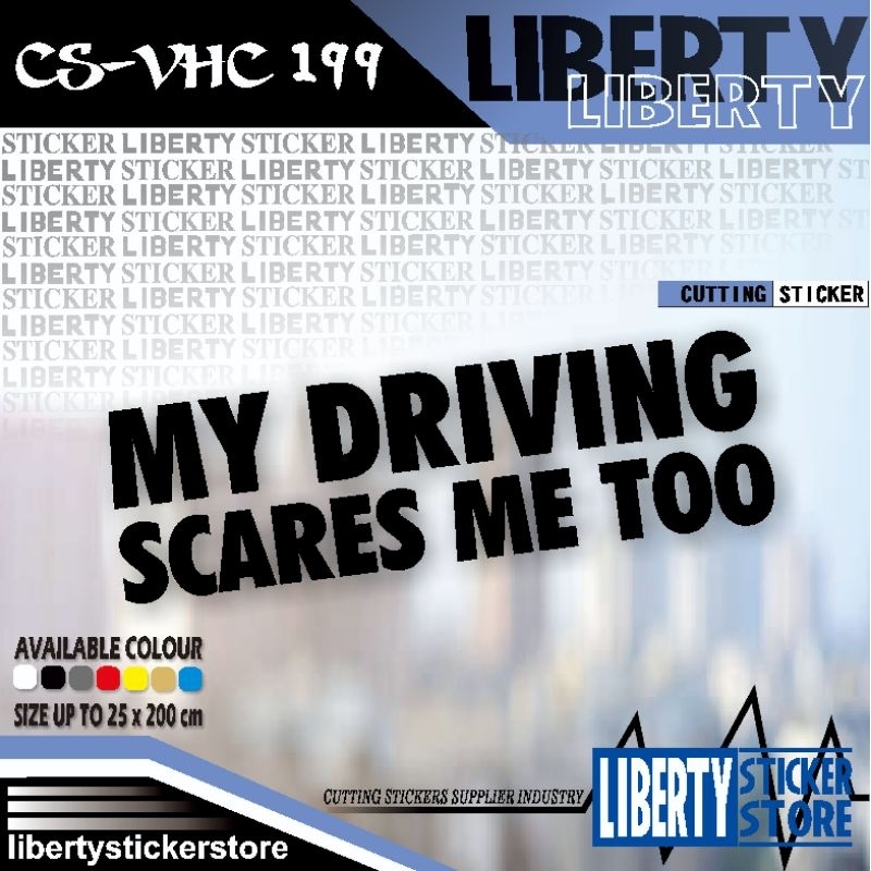 Cutting sticker my driving scars me too | Cutting stickers my driving ...