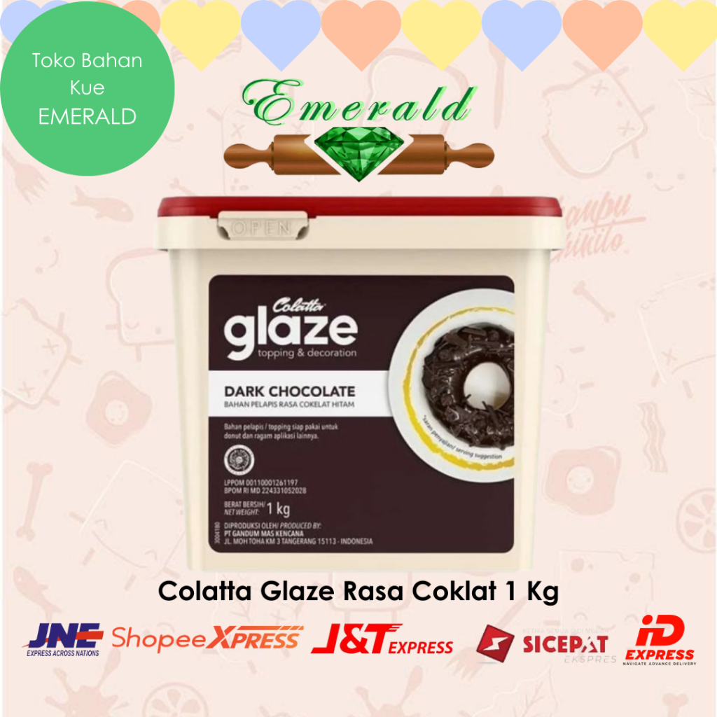 DONUT TOPPING Colatta Dark Glaze 1 Kg | Shopee Philippines