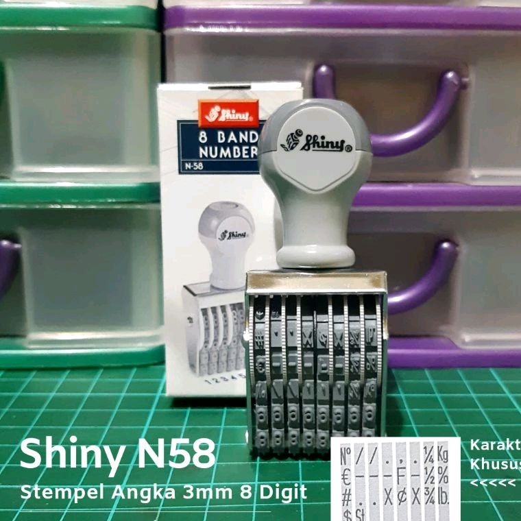 Shiny 8 Digit Number Manual Stamp 3mm 4mm 5mm N38 N48 N58 | Shopee ...