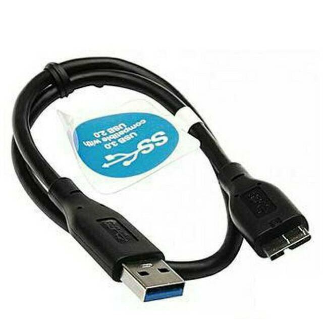 HITAM External HARD DISK CABLE 40 CM / BLACK HDD CABLE 40 CM | Shopee ...