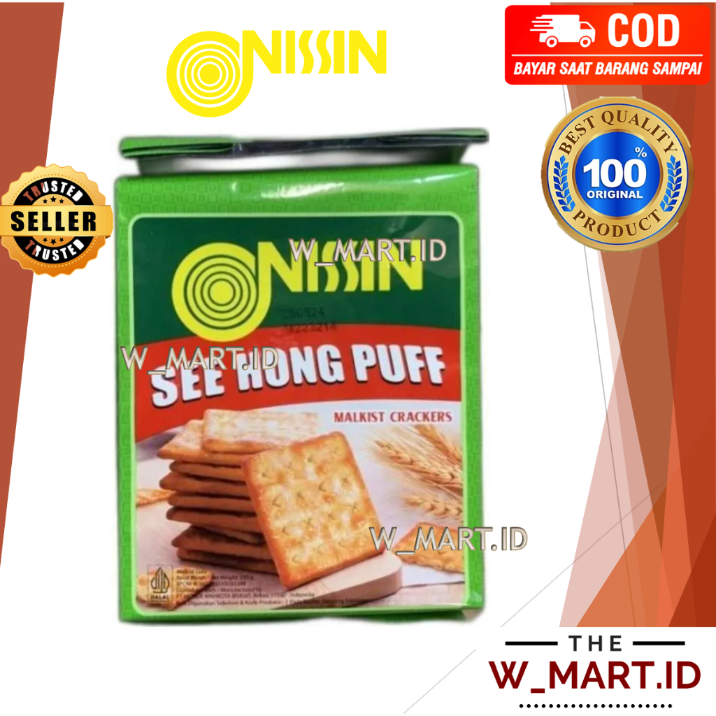 Nissin MALKIST CRACKCE SUGAR BISCUIT SEE HONG PUFF 250 GR | Shopee ...