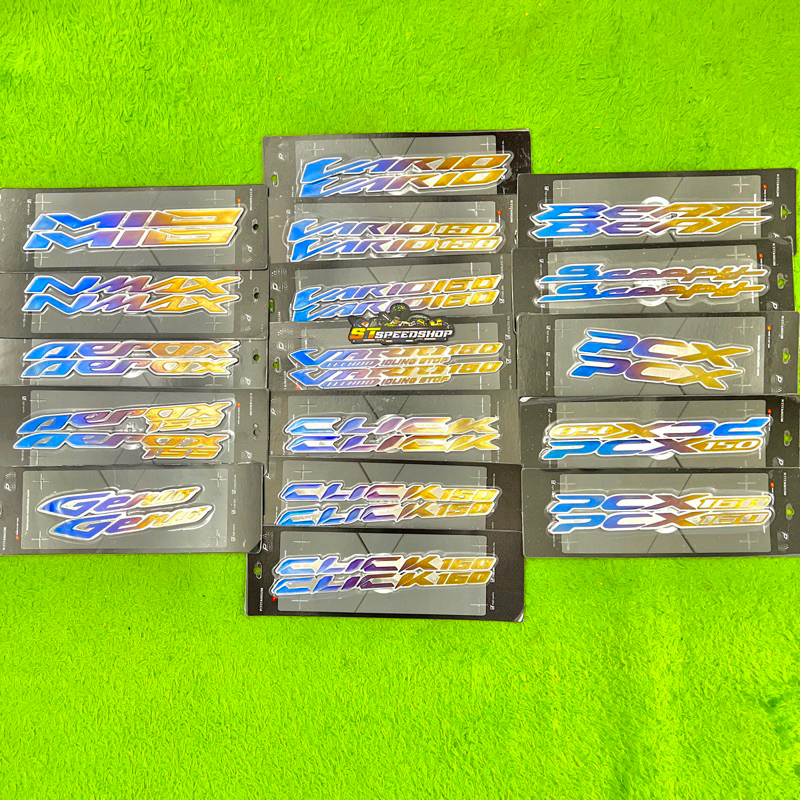 Emblem Logo Body Titanium Vario Aerox Mio Nmax Nouvo Pcx | Shopee ...