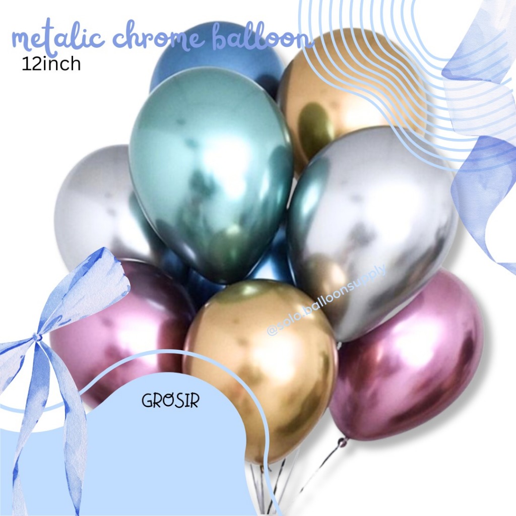 Most COMPLETE RETAIL LATEX BALLOONS/ CHROME METALLIC BALLOONS/12 INCH ...